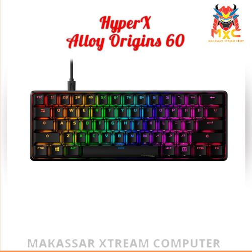 Jual HyperX Alloy Origins 60 RGB TKL Mechanical Gaming Keyboard - Aqua ...
