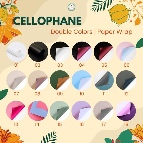 Jual [Lembaran] Kertas Cellophane Buket Bunga [ Double Colors ] Part I ...