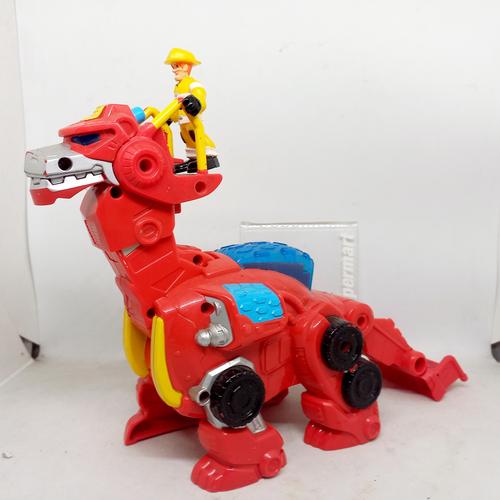 Jual ORI Heatwave Dinobot Playskool Transformers Rescue Bots & Kade ...