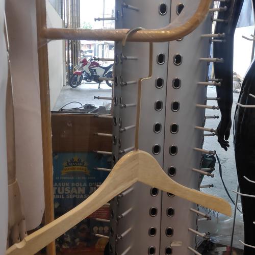 Jual Gantungan Baju Kayu L Natural Hook Gepeng Harga Jual Per 1 Pc