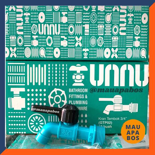 Jual Keran kran air plastik UNNU 3/4 inch / Kran tembok unnu 3/4 - Kab ...