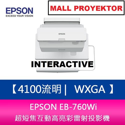 Jual Projektor Epson EB-760Wi WXGA 3LCD Laser Projector (Ultra Short ...