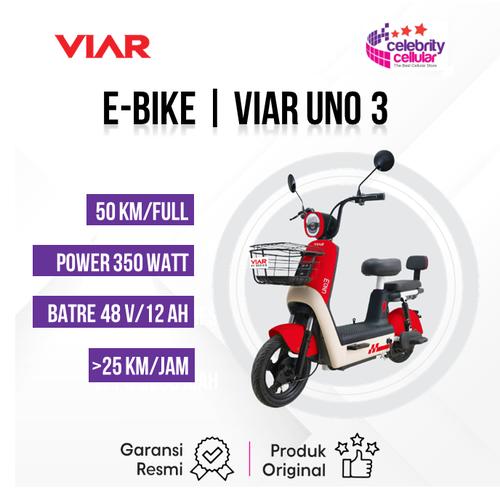 Jual SEPEDA LISTRIK - VIAR UNO 3 - GARANSI RESMI - Kab. Karangasem - Cellebrity cellular | Tokopedia