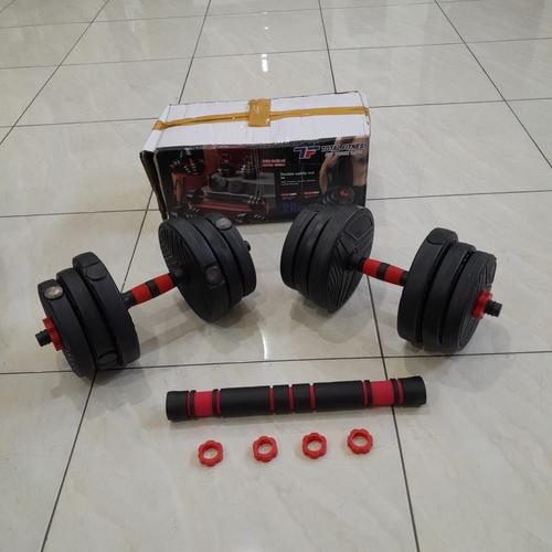 Jual Alat Fitness Angkat Beban Dumble Set Plastik Beban 20KG Total ...