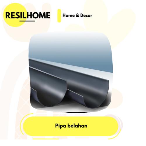 Jual pipa belahan 6 inch talang air pipa setengah lingkaran 6 inch 1/2 ...