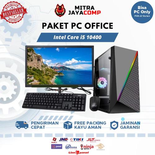 Jual PC Rakitan Fullset Core i5 10400 Ram 16GB HDD SSD + Monitor 19 Inch - Fullset 19 Inch, 16G ...