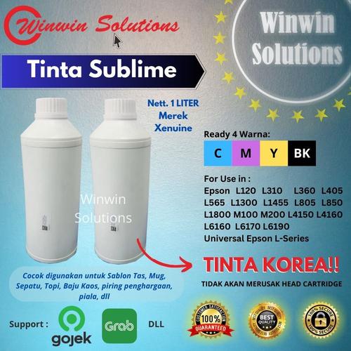 Jual Tinta Refill SUBLIM Korea / SUBLIME untuk Sablon kemasan literan ...