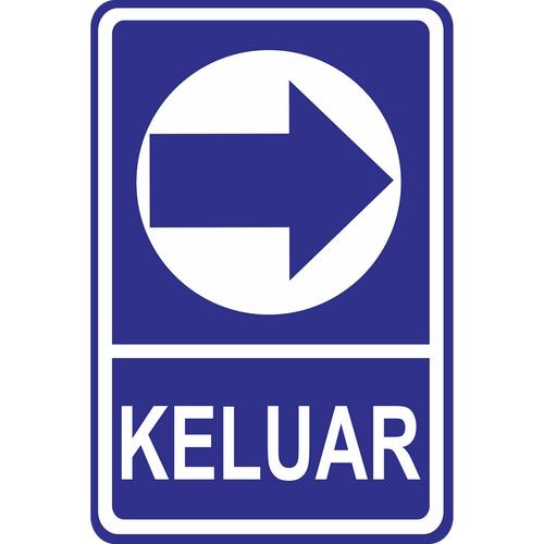 Jual Rambu Panah Keluar Kanan 40cm x 60cm, 35cm x 50 cm, Plat ACP 3mm ...