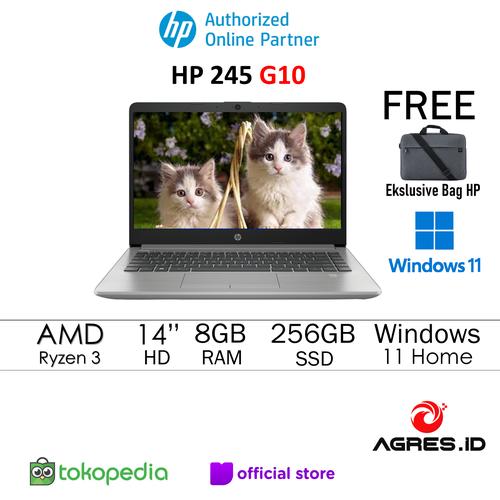 Promo Laptop HP 245 G10 Ryzen 3 7320U 8GB 256ssd/ Win 11/ 14.0" SLIM ...