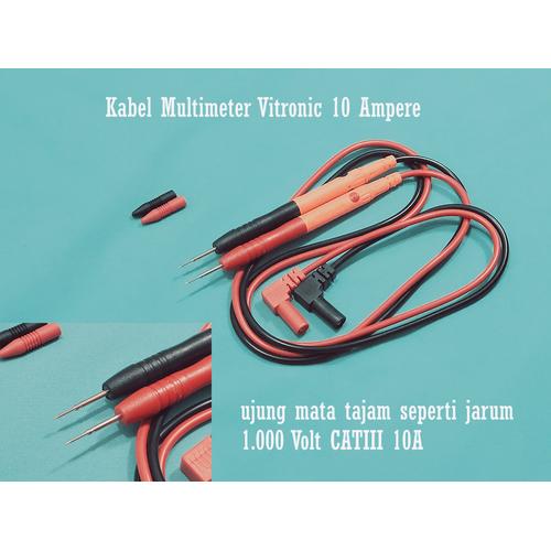 Jual Kabel Multimeter orange Vitronic 10 Ampere - Sharp Tip Ujung Jarum ...