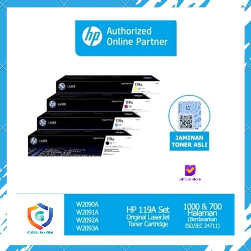 Jual Toner Hp Laserjet 119A W2090A W2091A Original harga 1pcs - Kuning ...