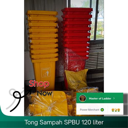 Jual Dustbin Krisbow Tong Sampah Plastik Outdoor 120 Ltr/Tempat Sampah ...