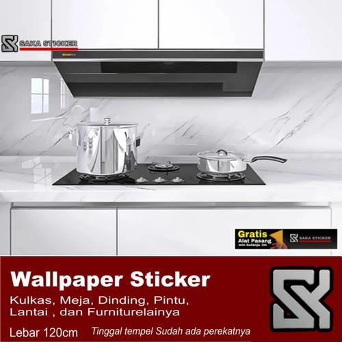 Jual Stiker Dinding Dapur Walpaper Sticker Anti Air Minyak Tahan Panas ...