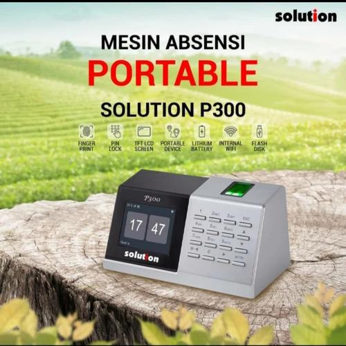 Jual Solution P300 Mesin Absensi Wifi + Battery Fingerprint portable ...