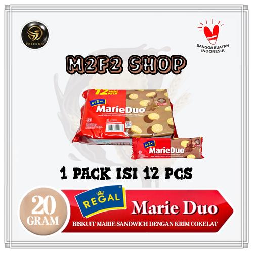 Jual Biskuit Regal Marie Duo Mini Sandwich Sachet - 20 gr (Harga 1 Pack ...