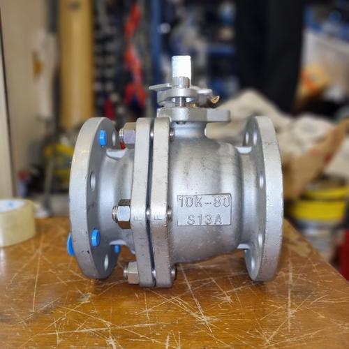 Jual Ball Valve stainless Ss 304 Kitz 3" inch Dn 80 Flange jis 10k ...