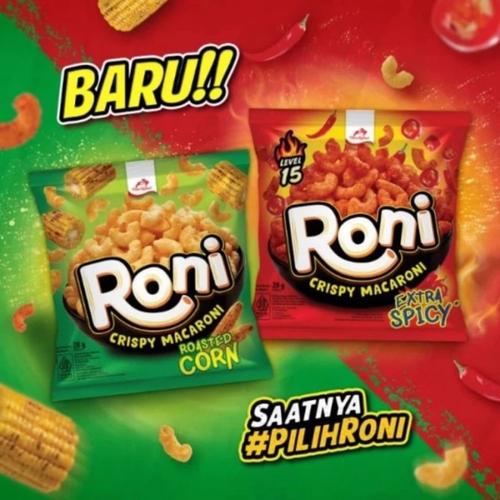 Jual Roni crispy macaroni snack dua kelinci rasa EXTRA SPICY/ ROASTED ...