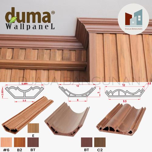 Jual Lis Atas Plafon Tembok WPC Wall Panel Decor siku DUMA - LS68x20-E ...