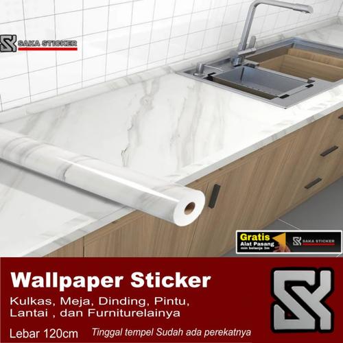 Jual Stiker Marmer Walpaper Anti Air Minyak Dan Tahan Panas Sticker ...
