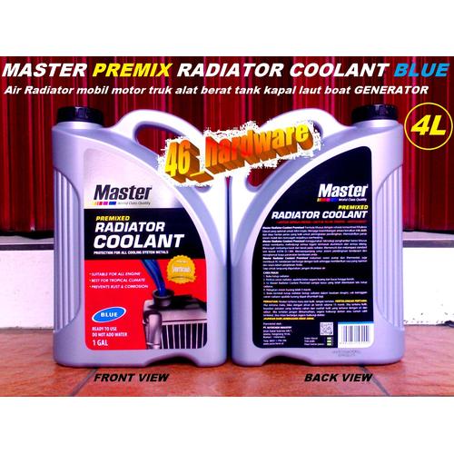 Jual MASTER RADIATOR COOLANT PREMIX BLUE BIRU AIR RADIATOR GALON 4 ...