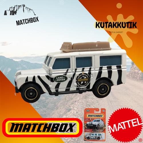 Jual Matchbox Mobil Truk Safari 1965 Land Rover Gen II Putih Loreng ...