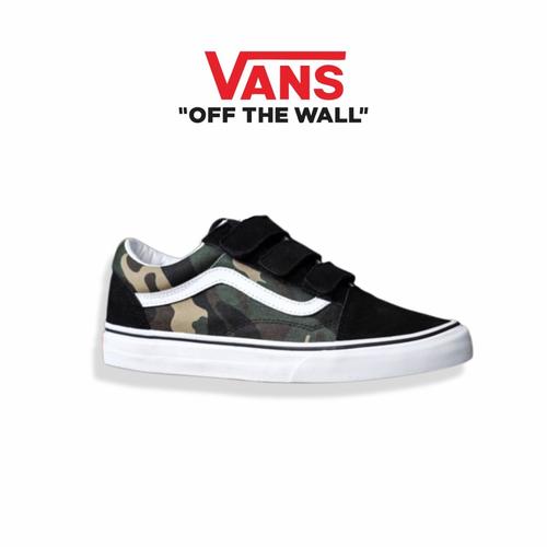 Jual Vans Old Skool Strap Classic Woodland Camo Original - 41 - Kota ...
