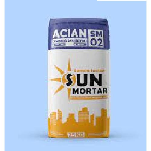 Jual TERHEMAT SUN MORTAR SM02 Skimwall Acian Dinding 25KG Putih - Kab ...