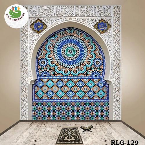 Jual Wallpaper 3D Custom Tema Religi untuk musholla,masjid,Kiblat ...
