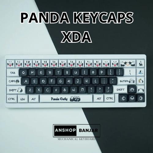 Jual PANDA Keycaps XDA Black & White PBT Mechanical keyboard keycap set ...