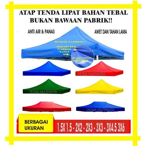 Jual Atap terpal tenda lipat 3x3 - Putih, 3x3 Super Tebal - Jakarta ...