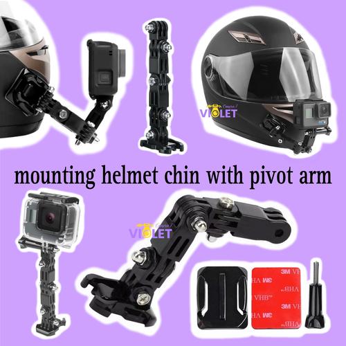 Jual Mounting helmet chin for front. pivot arm. Helmet Front Mount Chin ...