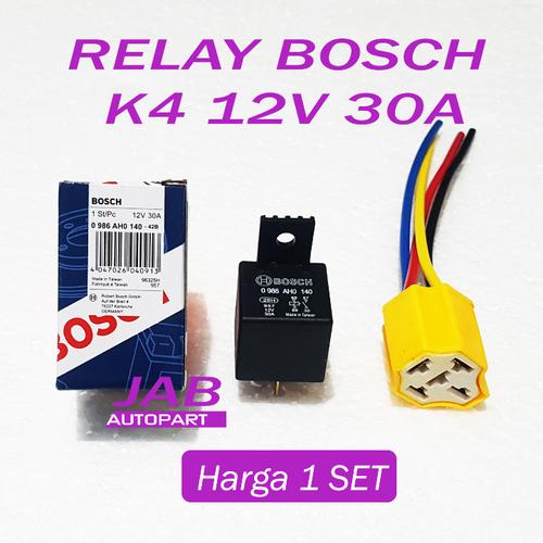 Jual Riley / Relay Kaki 4 12V + Soket Relay Keramik Kaki 4 Bosch ...