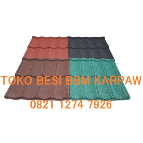 Jual GENTENG METAL PASIR MURAH - WARNA MERAH HITAM HIJAU - Hijau - Kab ...