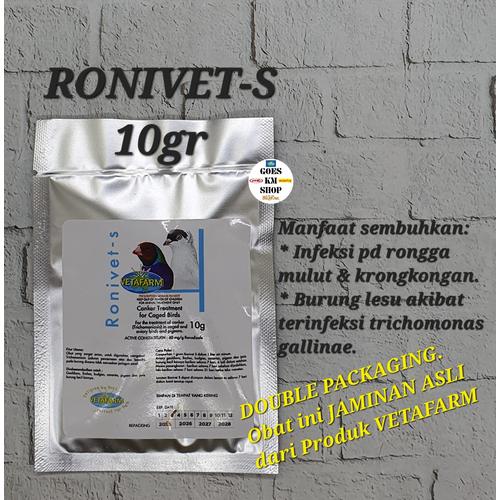 Jual VETAFARM RONIVET S 10 GRAM OBAT INFEKSI PADA RONGGA MULUT ...