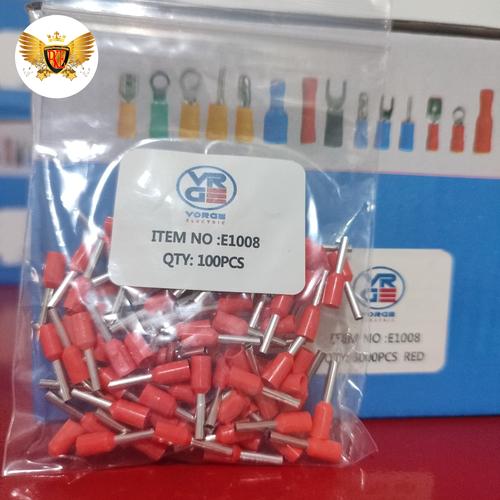 Jual FERRULES E1008 1mm Insulated SKUN KABEL Tusuk E-1008 FERULLES ...