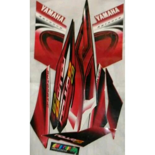 Jual striping stiker sticker nouvo z 2006 untuk body warna merah maroon ...