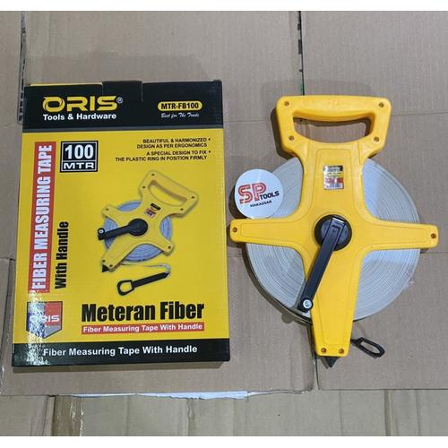 Jual METERAN ROLL / METER ROL GULUNG TANCAP 100 METER 100M ORIS FIBER ...