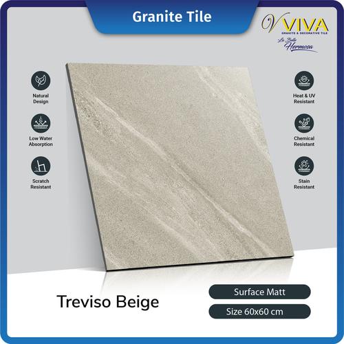 Jual Viva Granite Tile Treviso Beige 60x60 Granit Kasar / Keramik ...