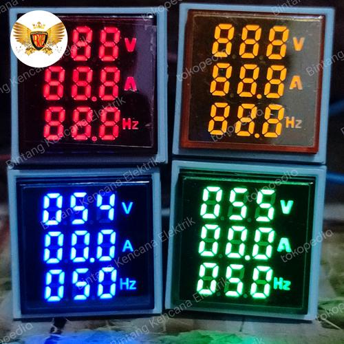 Jual Pilot lamp lampu indikator voltmeter amperemeter volt ampere hz ...