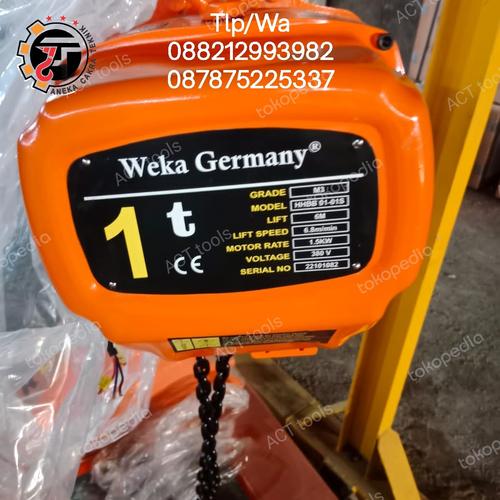 Jual Katrol Listrik Electric Chain Hoist 1 ton 6 meter WEKA GERMANY ...
