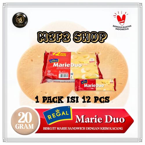 Jual Biskuit Regal Marie Duo Mini Sandwich Sachet - 20 gr (Harga 1 Pack ...