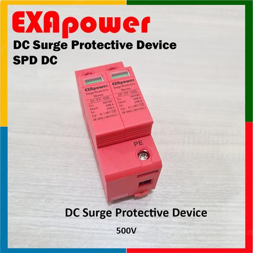 Jual SPD surge Arrester DC 2P anti petir dc 500V/1000V - 1000V ...