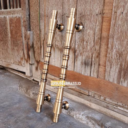 Jual Handle pintu / gagang pintu Kuningan model bambu solid gold 60 cm ...