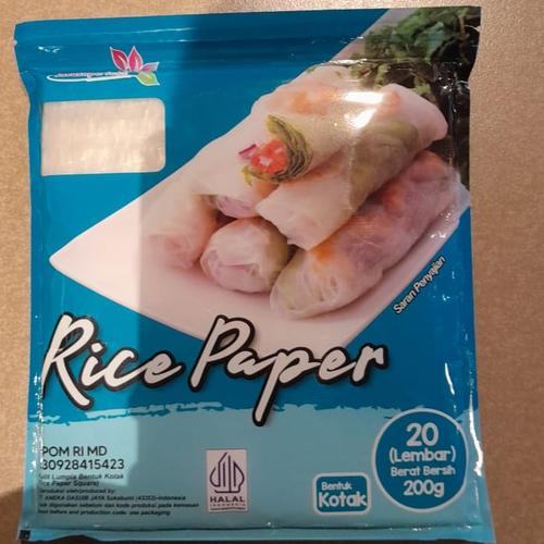Jual rice papper 20 lembar (200gr) bentuk kotak - Jakarta Pusat ...