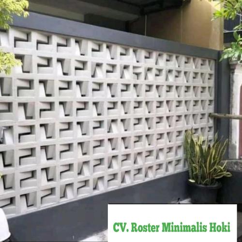 Jual Roster beton/Roster minimalis/Roster modern/ Motif LB4 warna putih ...