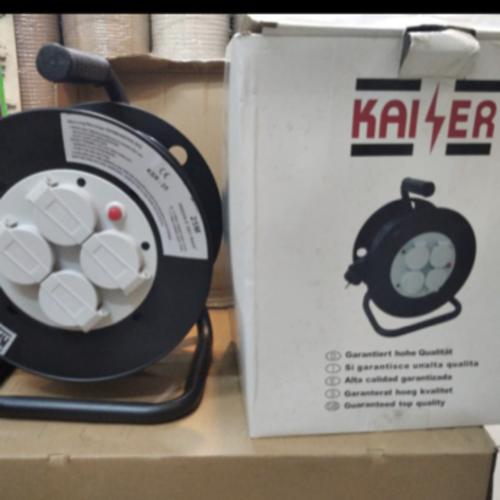 Jual kabel roll kaiser meter / kabel rol kaiser stop kontak 4 lubang ...