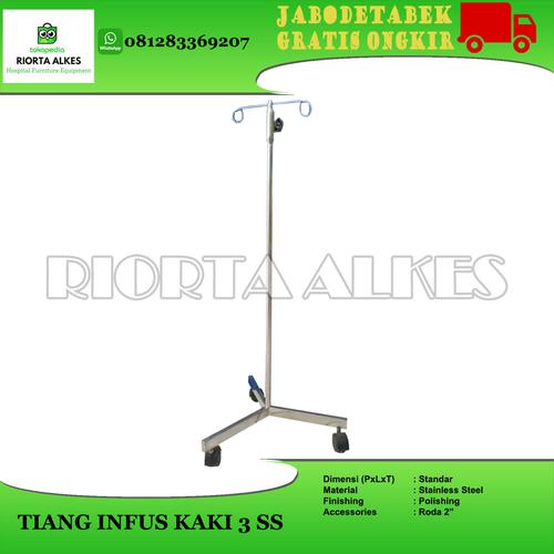 Jual Tiang Infus kaki 3 Stainless steel - Jakarta Pusat - RIORTA ALKES ...