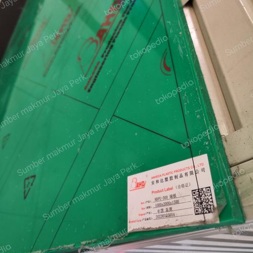Jual UHMW - PE Sheet Hijau ( HDPE Green Lembaran ) 15mm x 100cm x 200cm - Jakarta Barat - Sumber ...