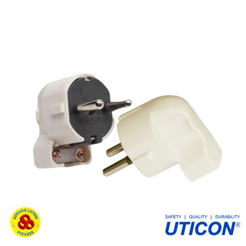 Jual Uticon Steker Arde L S-30 Bulat Sideway Round Plug Colokan Samping ...
