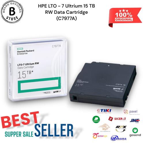 Jual HPE LTO - 7 Ultrium 15 TB RW Data Cartridge (C7977A) ORIGINAL ...